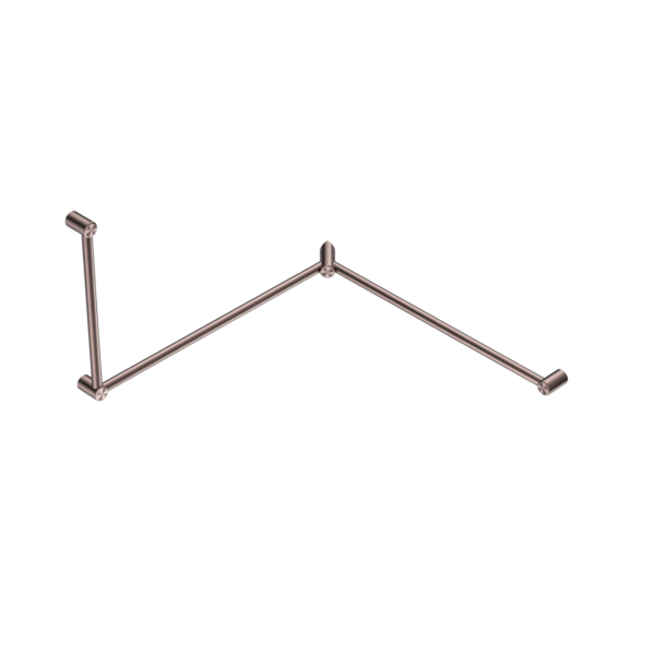 Calibre Mecca 32mm DDA Toilet Grab Rail Set 90 Degree Continuous ...