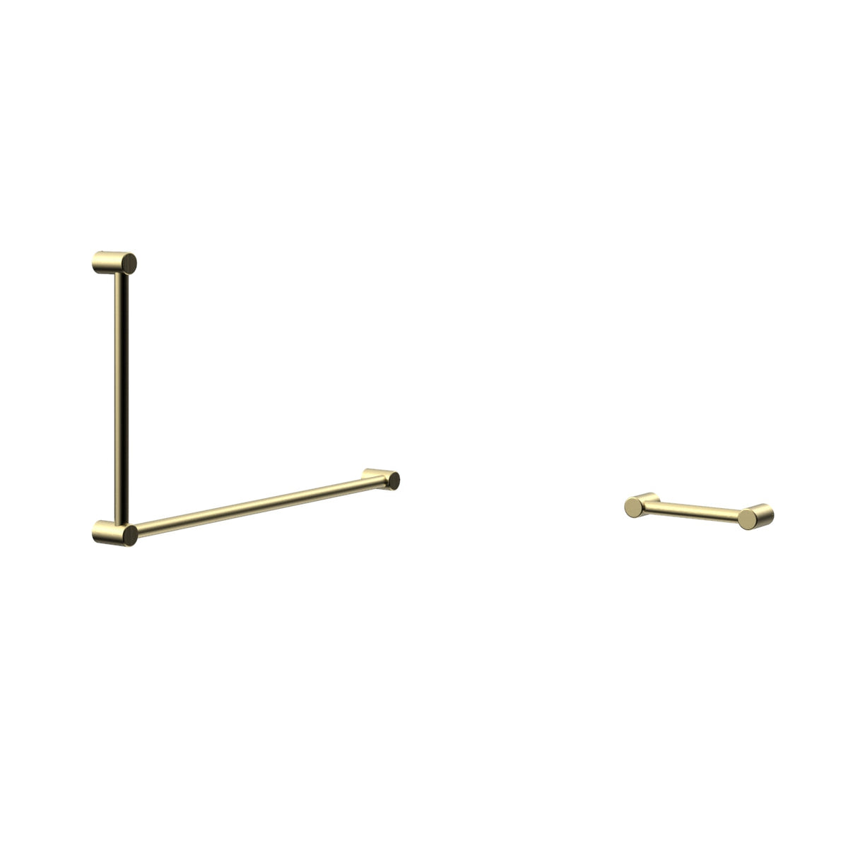 Calibre Mecca 32mm DDA AS1428 Compliant Toilet Grab Rail Set, Mod Angl ...